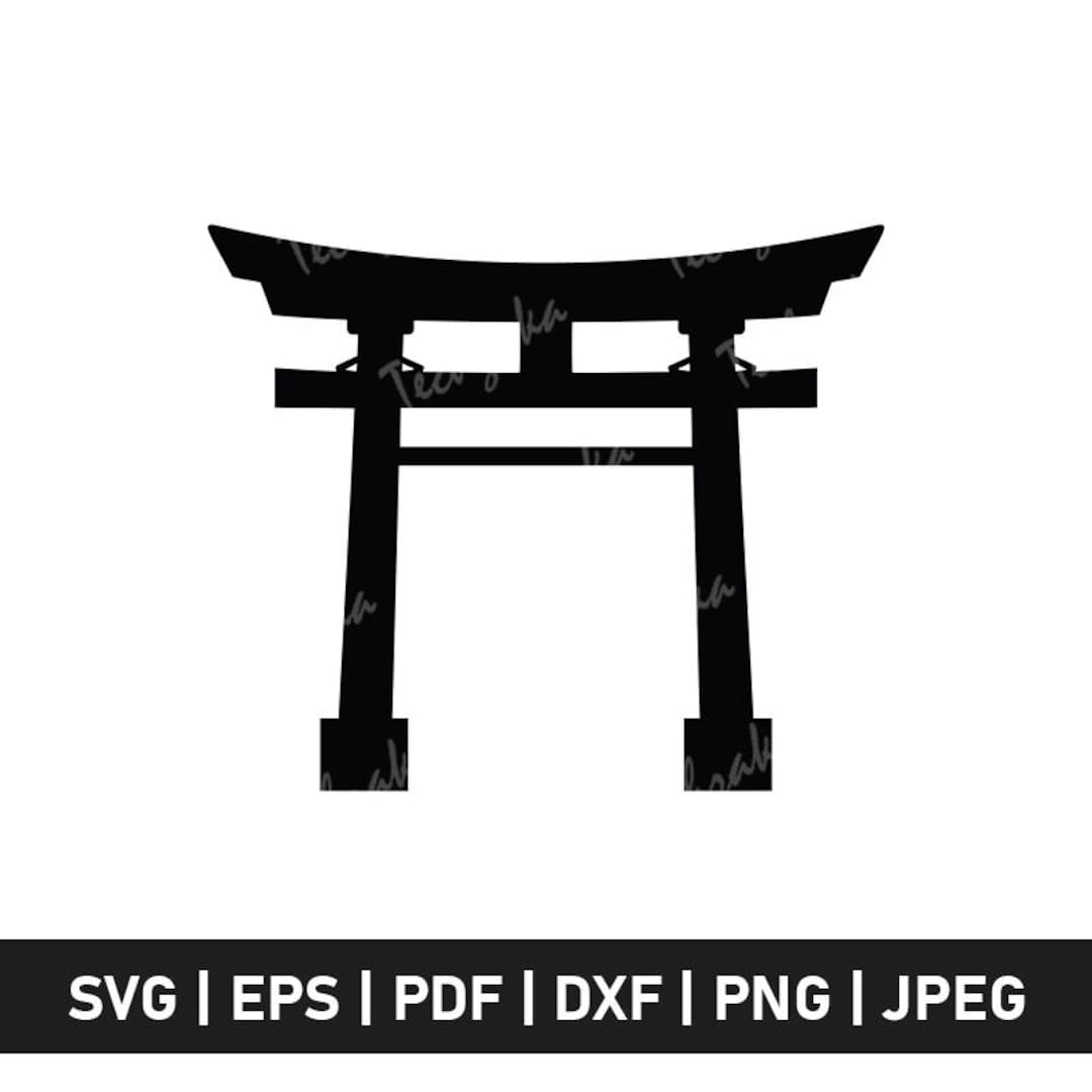 Japanese Torii Gate Svg, Tori Gate Silhouette, Png, Cricut, Laser ...