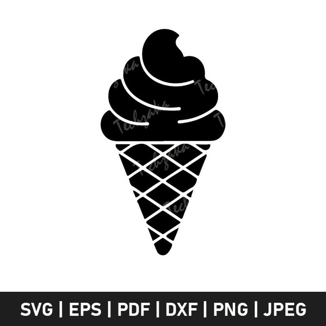 Cute Ice Cream Svg Files, Silhouette Ice Cream Svg, Svg Ice Cream Cone ...