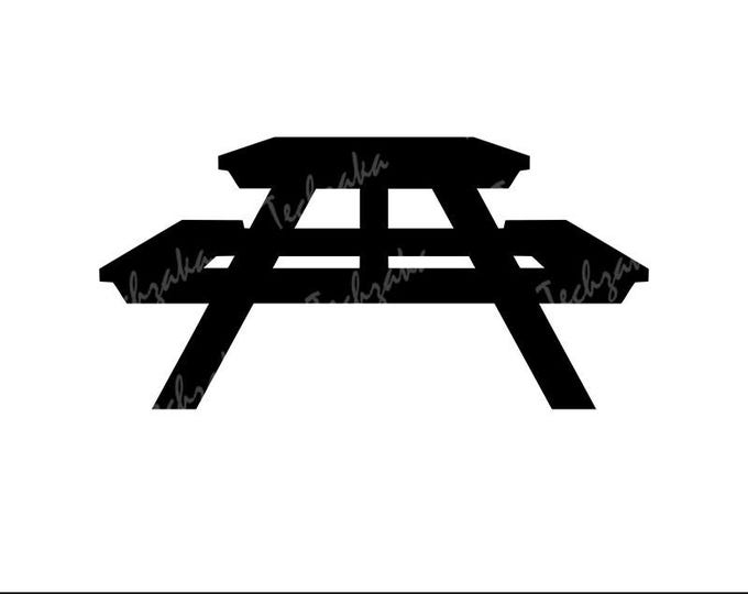 Picnic Table SVG, BBQ Svg, Picnic Table Clipart, Picnic Table Files for ...