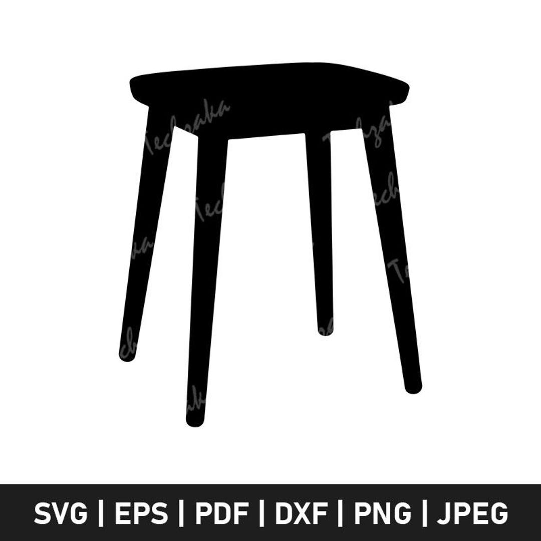 Small Table Svg, Side Table Svg, Stool Svg, Miniature Furniture Svg ...