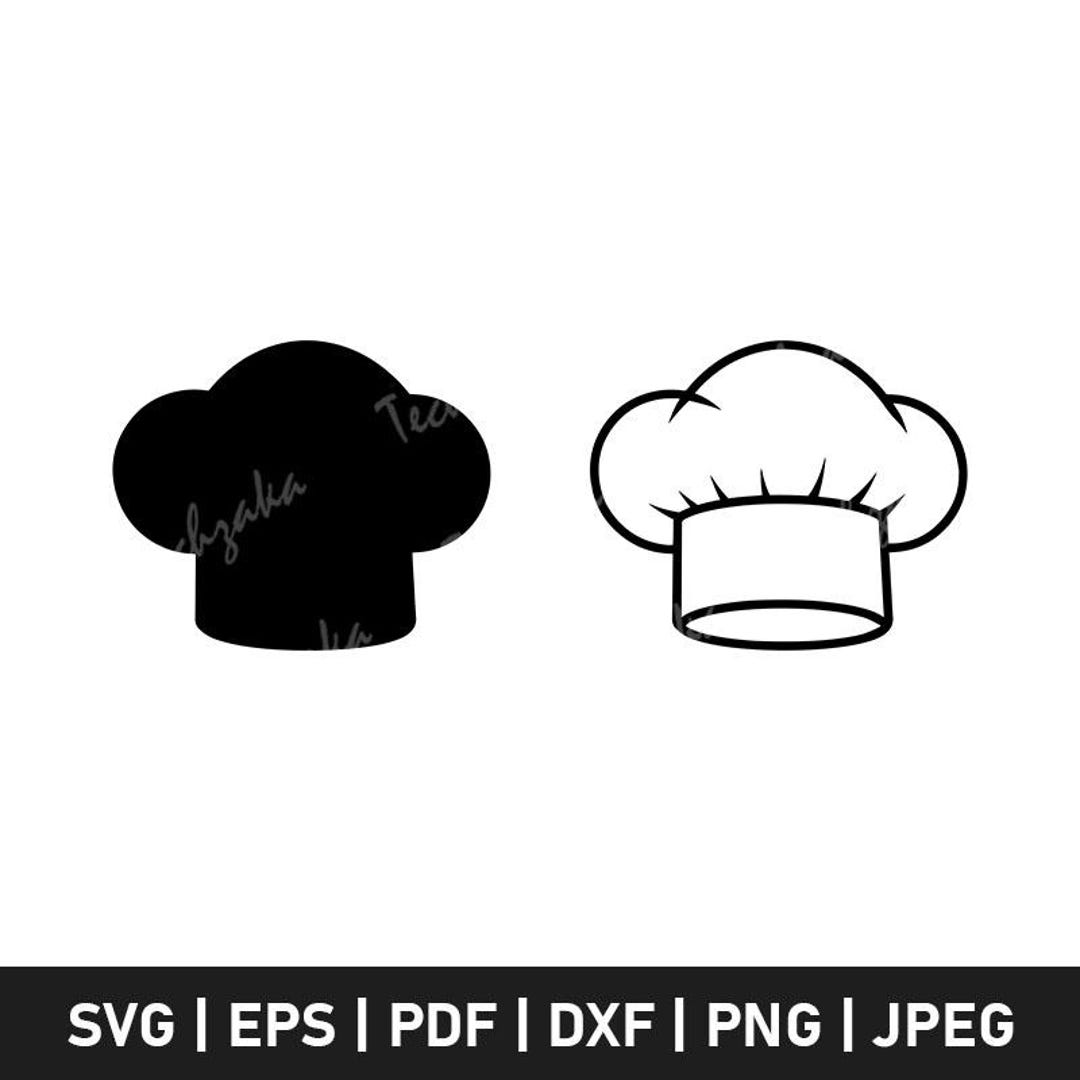 Chef Hat Svg File ,chef Svg File, Kitchen Svg, Cooking Hat Svg, Chef ...
