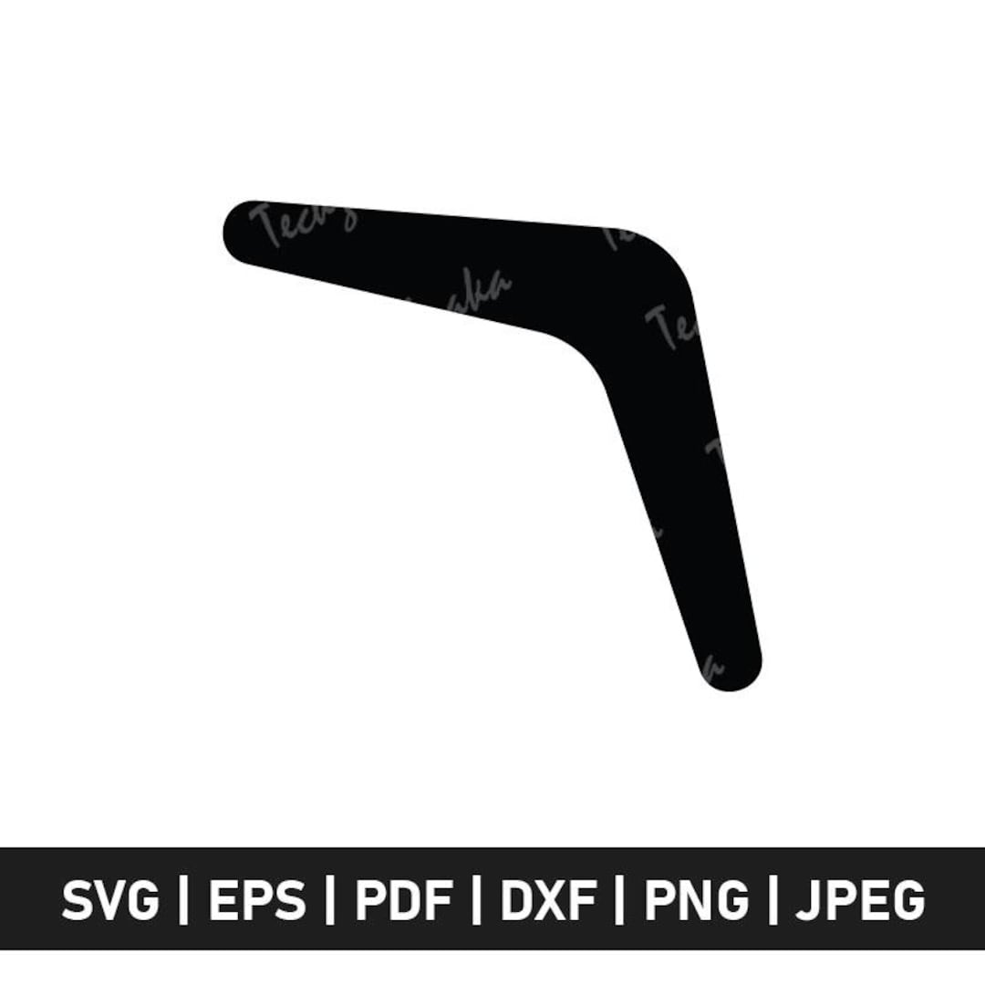 Boomerang Svg File, Boomerang Silhouette, Png, Cricut, Laser, Clipart ...