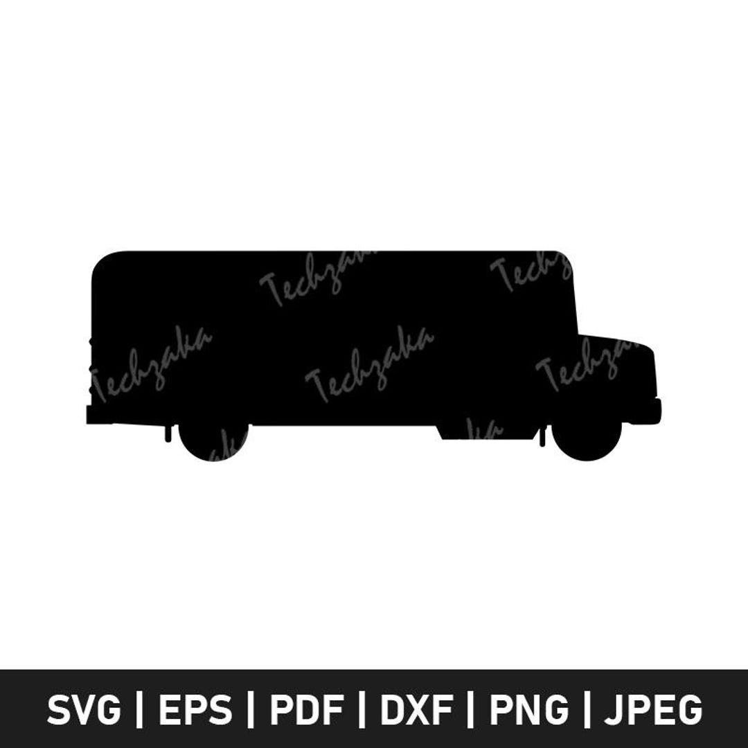 School Bus Svg File | Bus Silhouette | Cute Bus Clipart | Bus Png ...