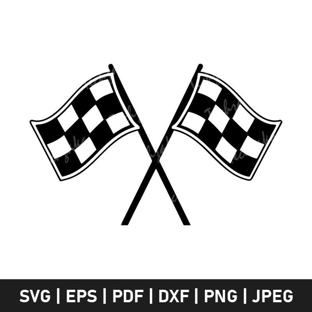 Checkerd Flag Svg, Race Flag Svg Silhouette, Svg Racing Flag Svg ...