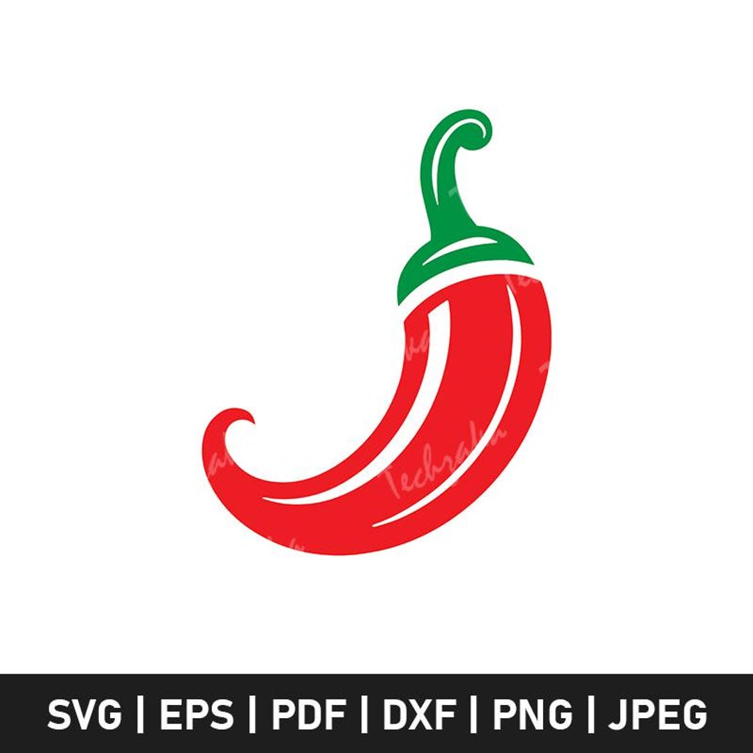 Green and Red Hot Chilli Peppers Svg, Chilli Pepper Svg, Chili Pepper ...