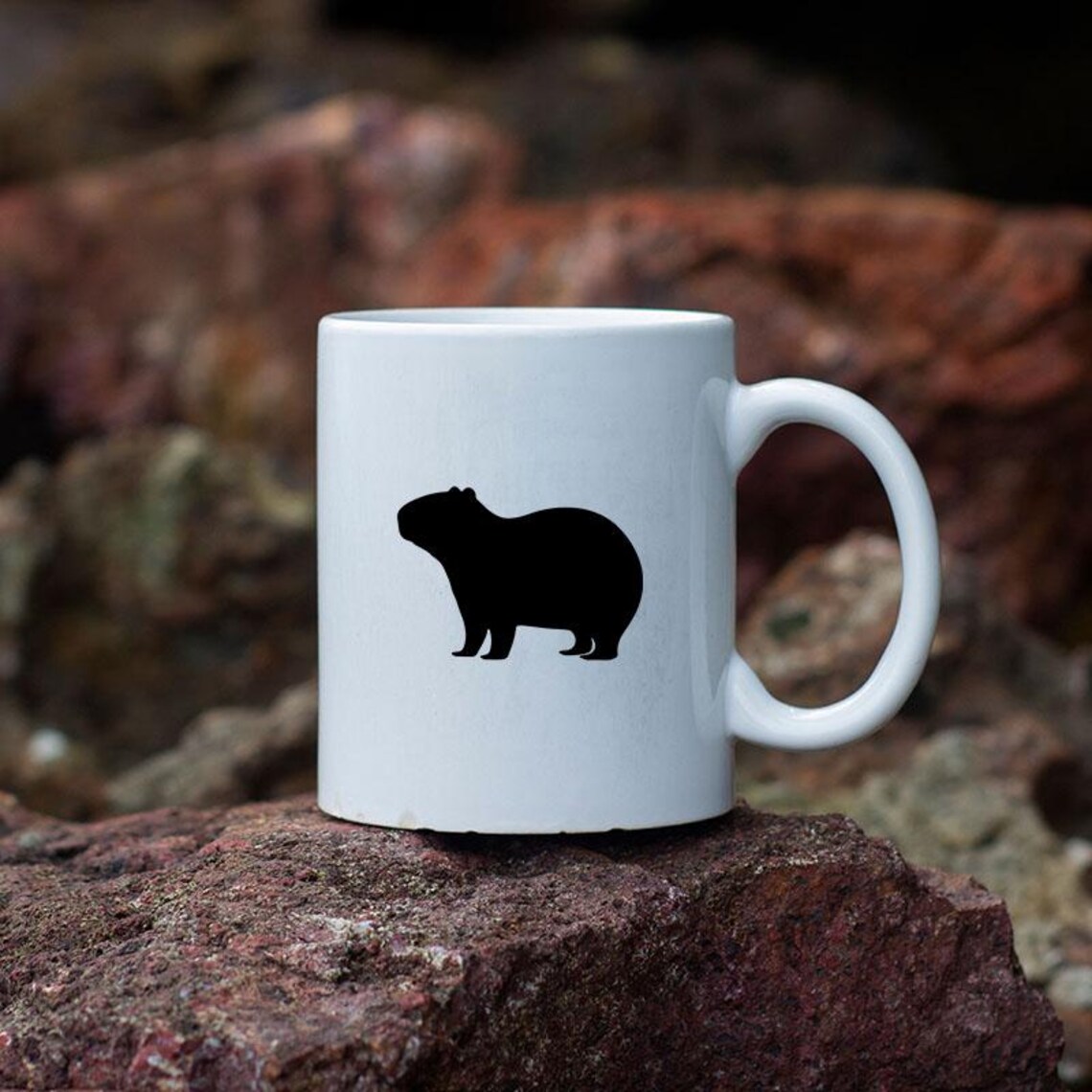 Capybara Svg File, Svg Capybara Silhouette, Cappybarra Svg, Capybara ...