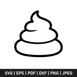 Baby Poo Outline Svg, Cute Poop Png Clipart, Funny Diaper Change Vector ...