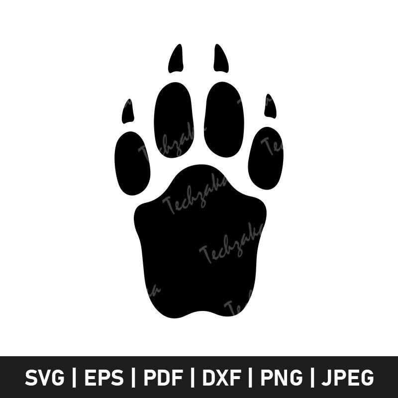 Rabbit Footprint SVG, Bunny Footprint SVG, Rabbit Paw Print, Bunny ...