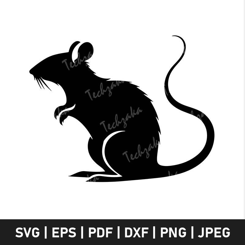 Rat SVG, Rat Clipart, Rat Vector, Rat Silhouette, Rat Illustration, Rat ...