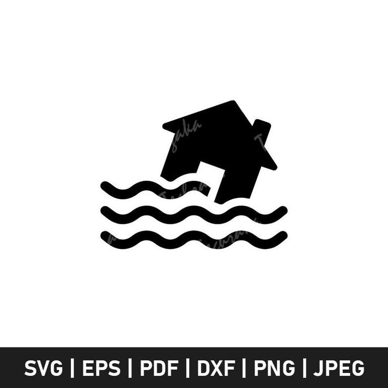 Flood Sign Svg, Warning Sign Svg, Road Sign Svg Cut File, Caution ...