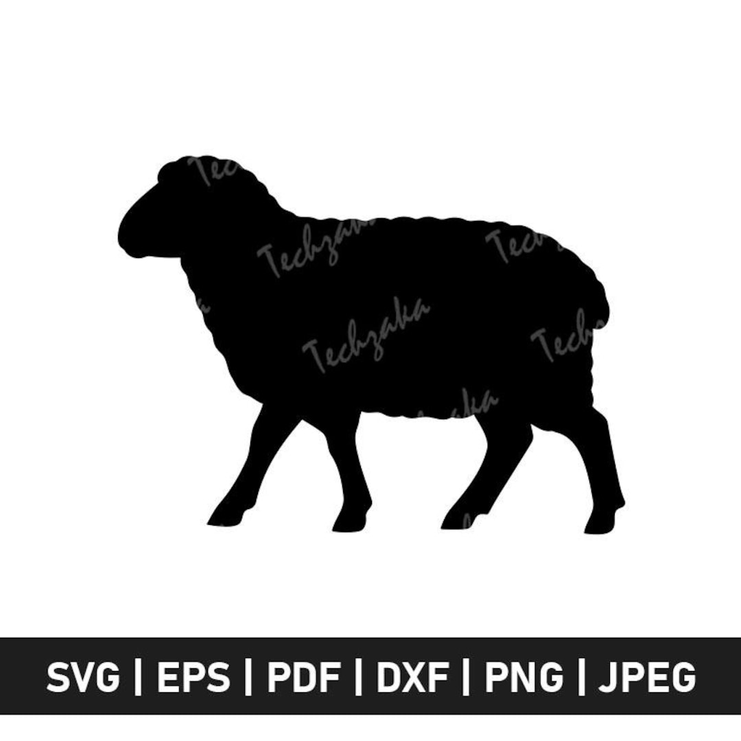 Black Sheep Svg File, Sheep Png, Sheep Silhouette, Cricut, Laser ...
