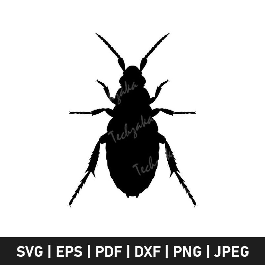Flea Svg File, Insect Silhouette Cut File for Cricut File, Bug Clipart ...