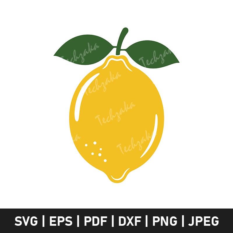 Cute Lemon Svg File, Lemon Silhouette, Lemon Clipart, Lemon Cricut Svg ...