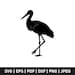 Stork Svg File, Stork Silhouette, Stork Png, Stork Vector, Stork Dxf ...