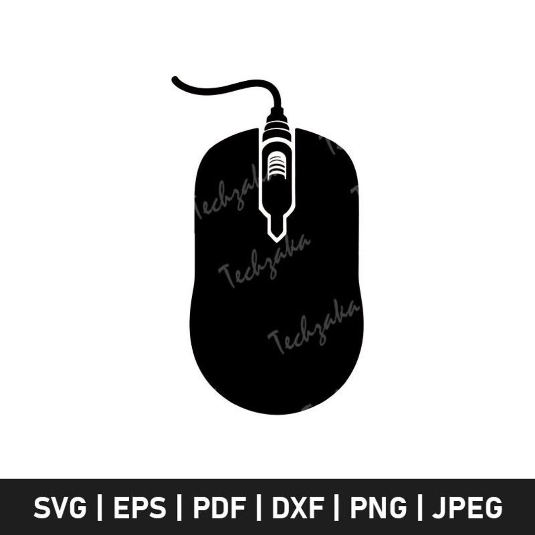 Computer Mouse Svg, Mouse Vector Svg Silhouette, Computer Svg, Computer ...