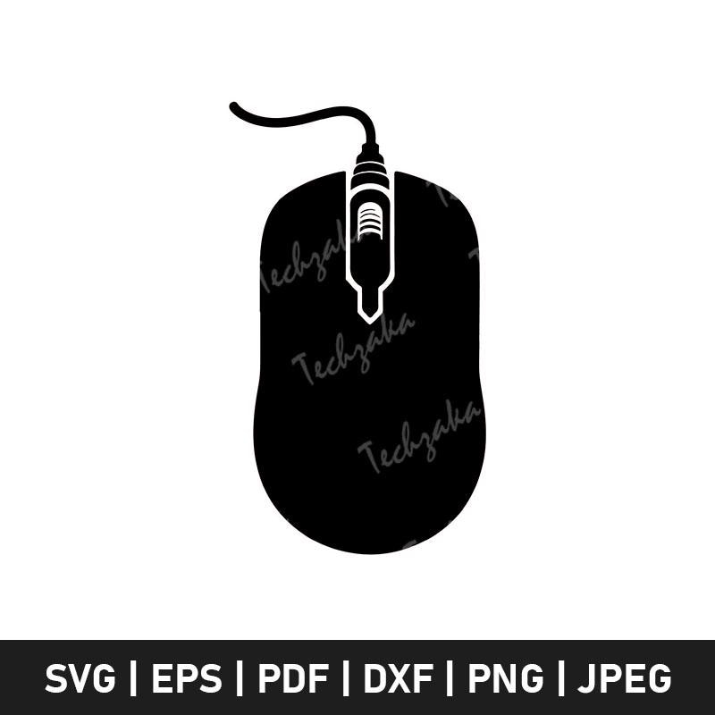 Computer Mouse Svg, Mouse Vector Svg Silhouette, Computer Svg, Computer ...