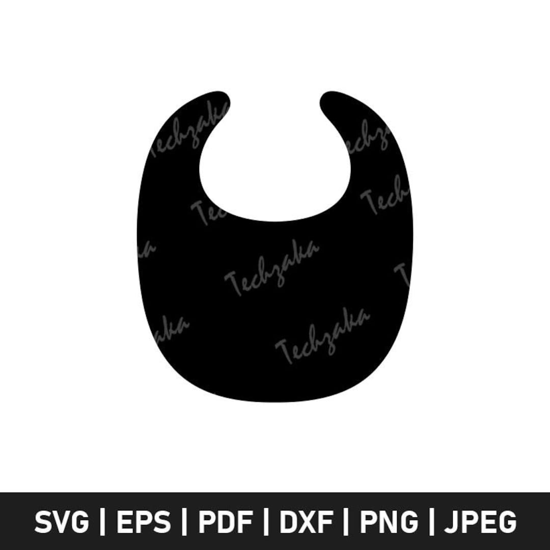 Baby Bib SVG File, Baby Bib Silhouette, Baby Bib Clipart, Baby Bib PNG ...