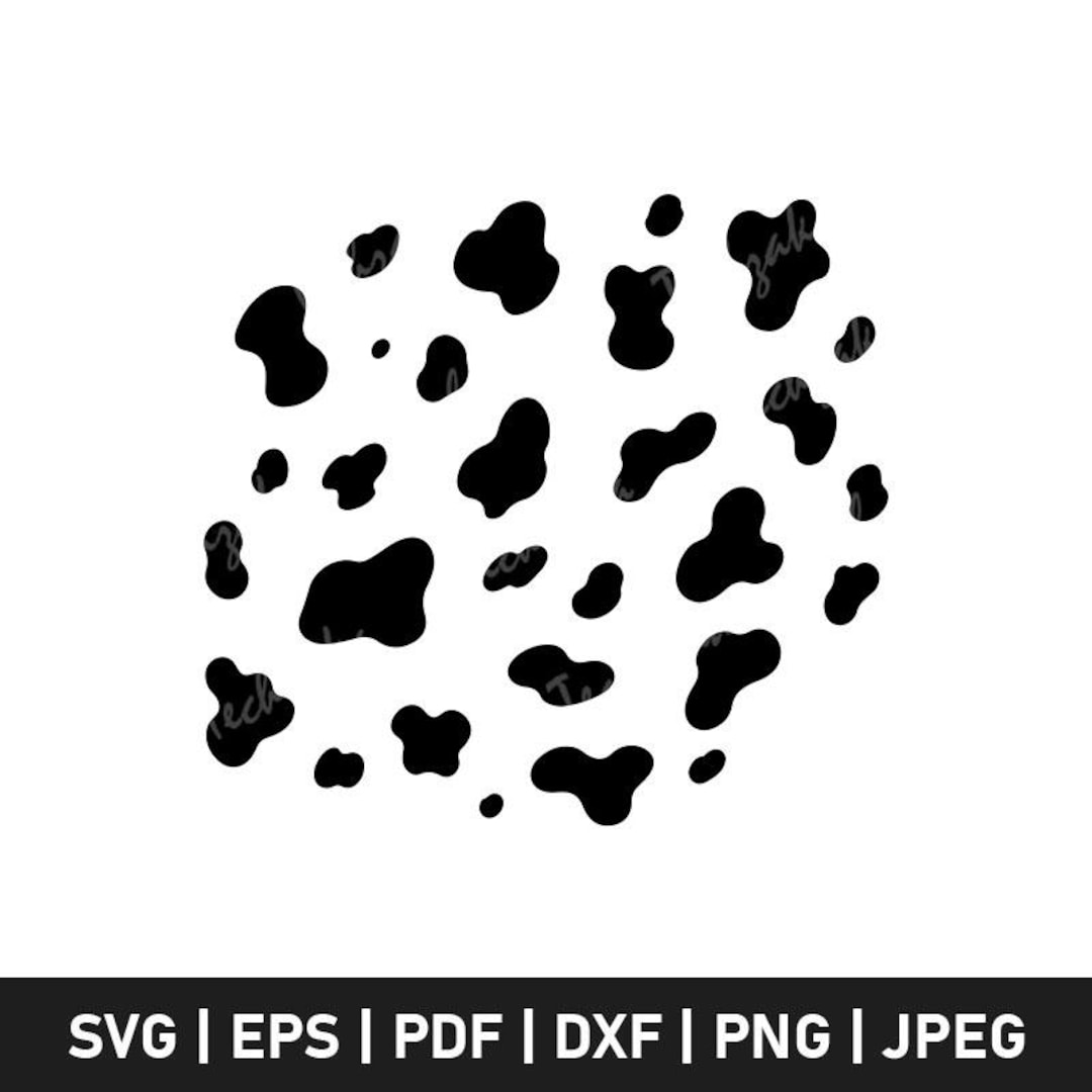 Dalmatian Print SVG, Dalmatian Print Silhouette, Dog Spot Pattern ...