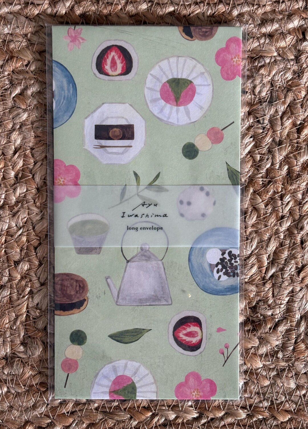 Long Gift Envelopes (wagashi - Traditional Japanese Sweets) - Set of 3 ...