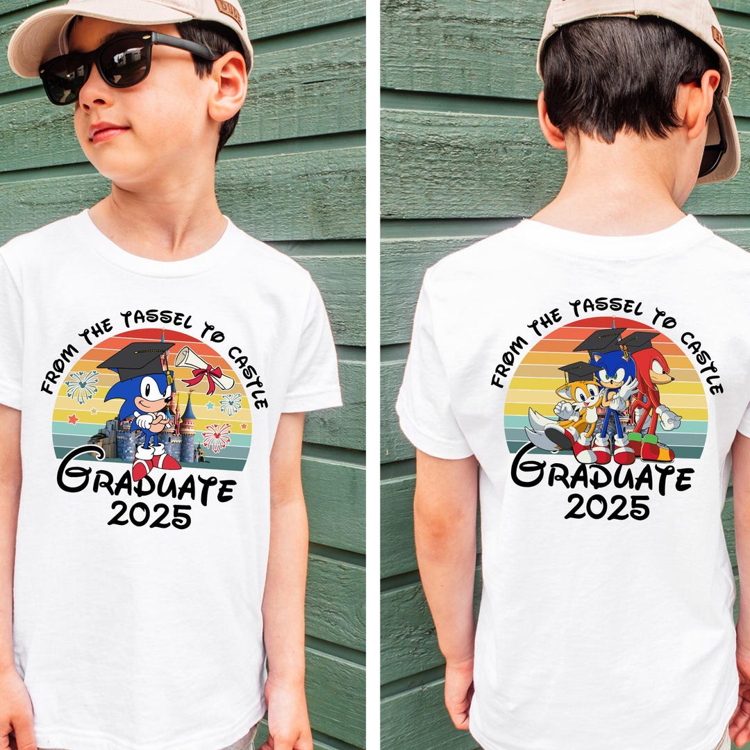 Sonic the Hedgehog Graduation Shirt Senior 2025 Sweatshirt From the ...