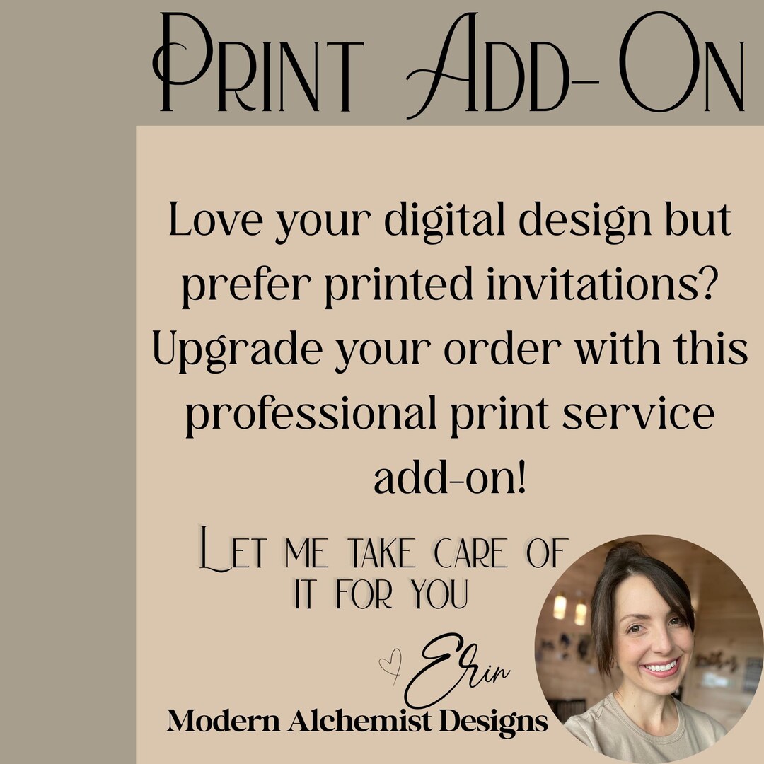 Custom 4x9 Menu & Thank You Card Printing Add-on | Professional Direct ...