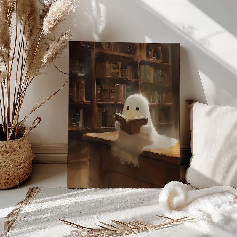 Ghost in Library - Etsy