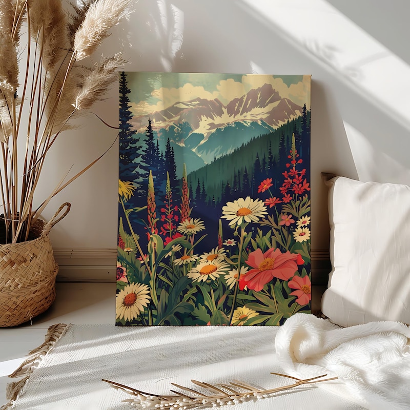 Paint by Numbers Abstract Landscape - Etsy UK