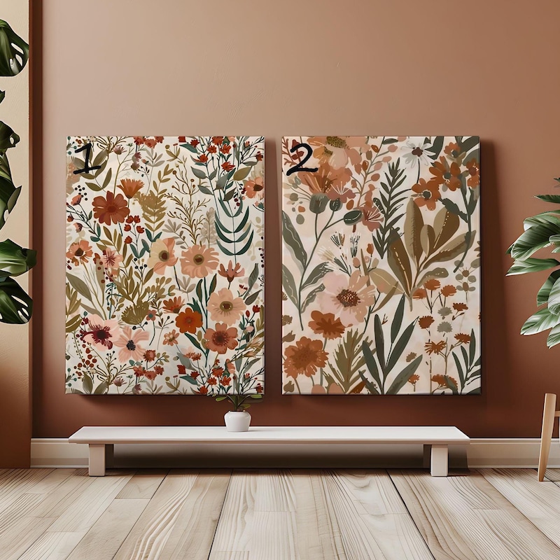 Acrylic Paint Wildflowers - Etsy UK