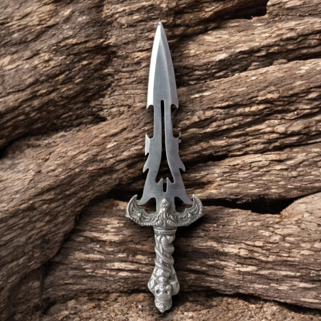 Gothic Fantasy Dagger Medieval Knife With Snake Handle Collectible Gift ...