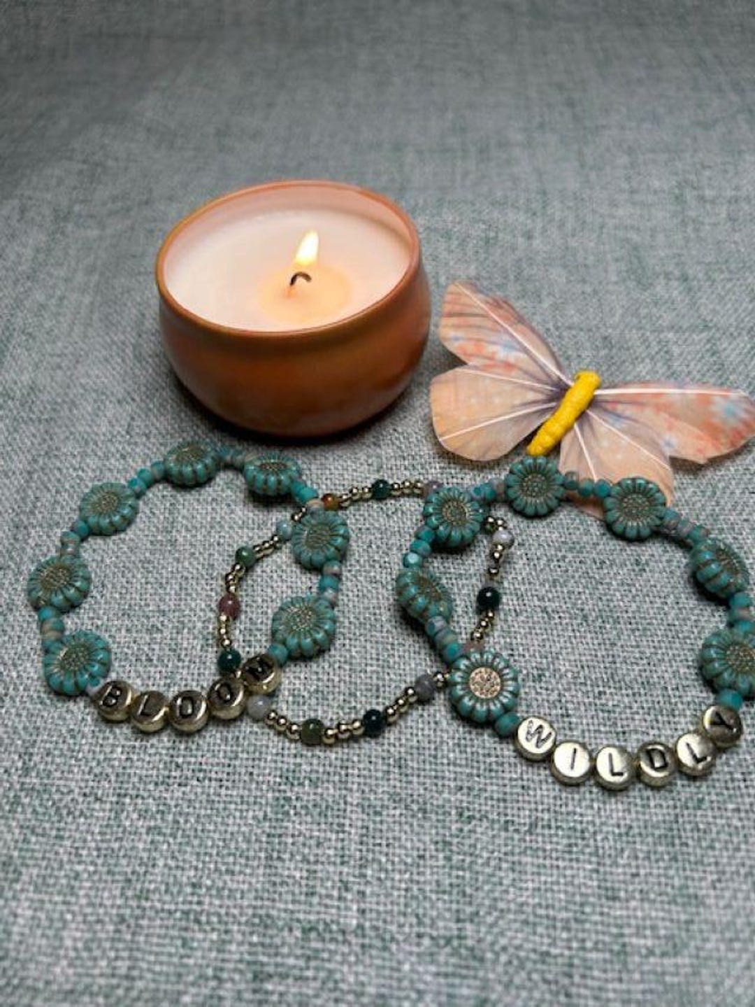 Set of Three Eating Disorder Recovery Beaded Bracelets - Etsy