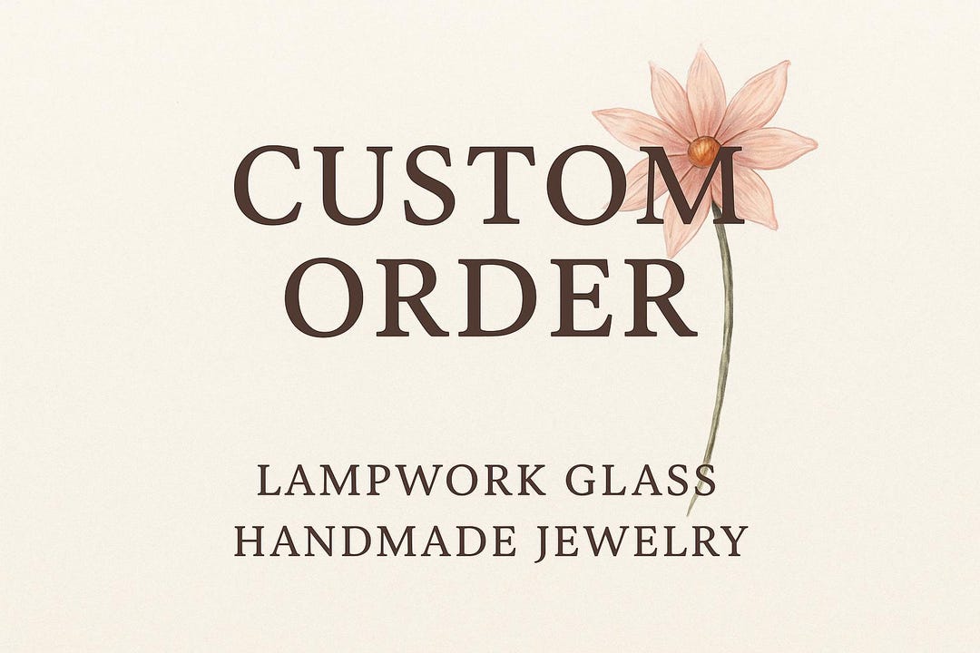 Custom Glass Jewelry Order – Personalized Handmade Lampwork Rings ...