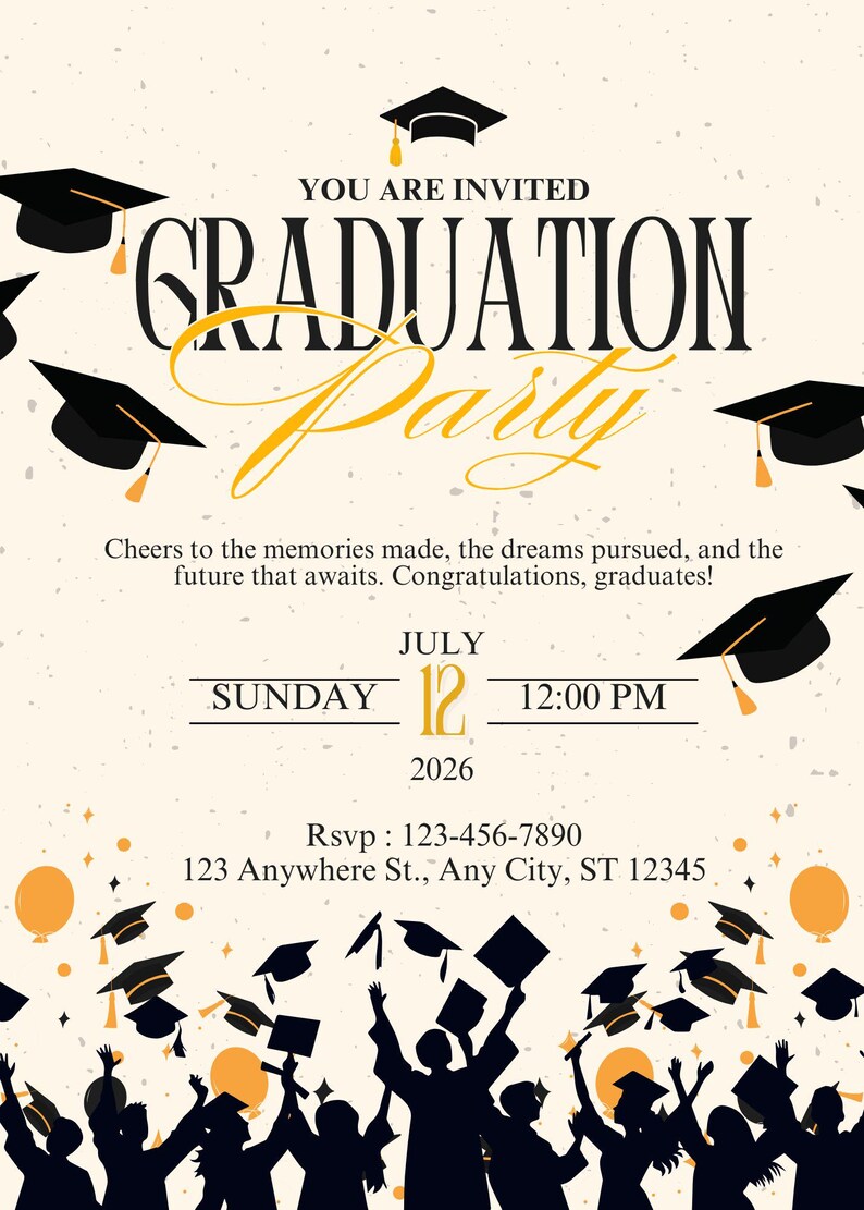 Graduation Party Invitation - Etsy