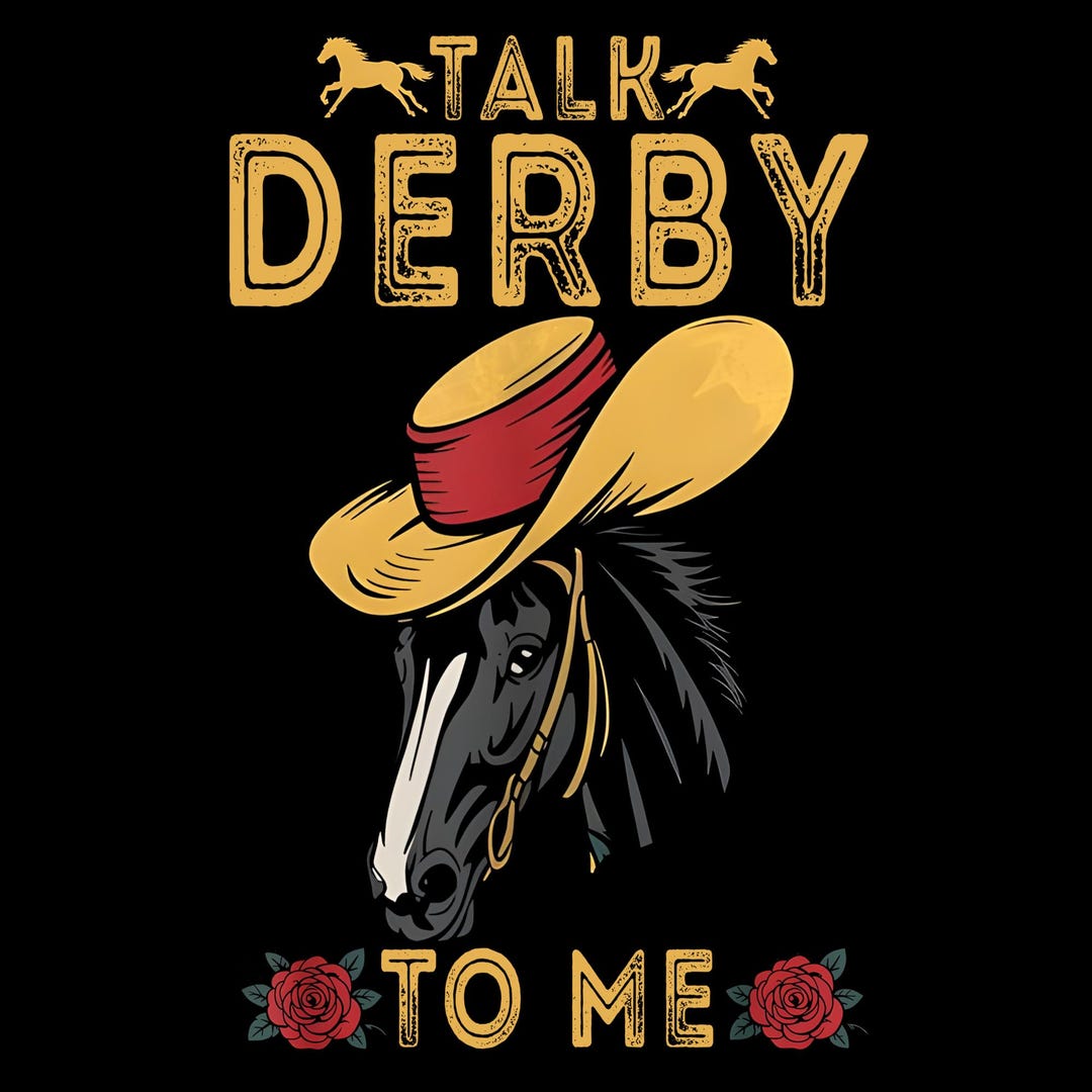 Talk Derby to Me Funny Racing Horse PNG, Horse Racing Humor, Derby Day ...