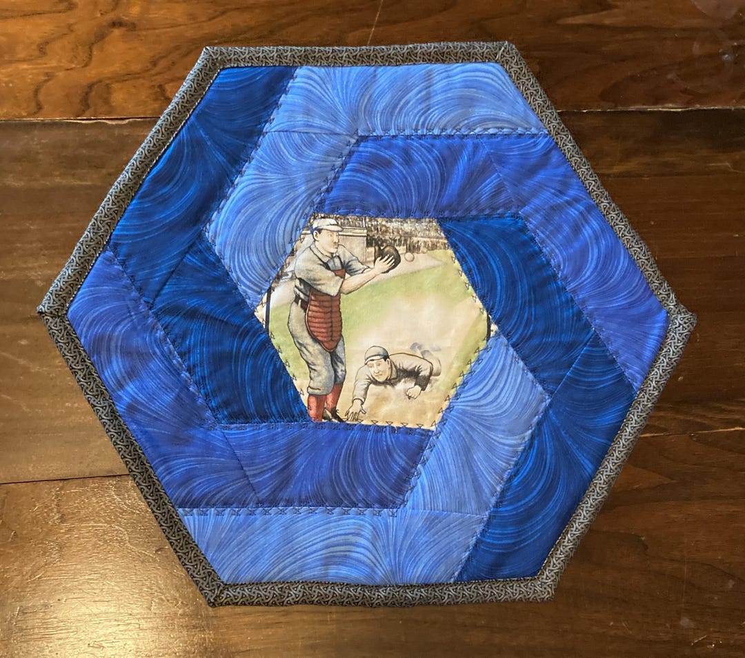 August Vintage Baseball Table Topper - Etsy