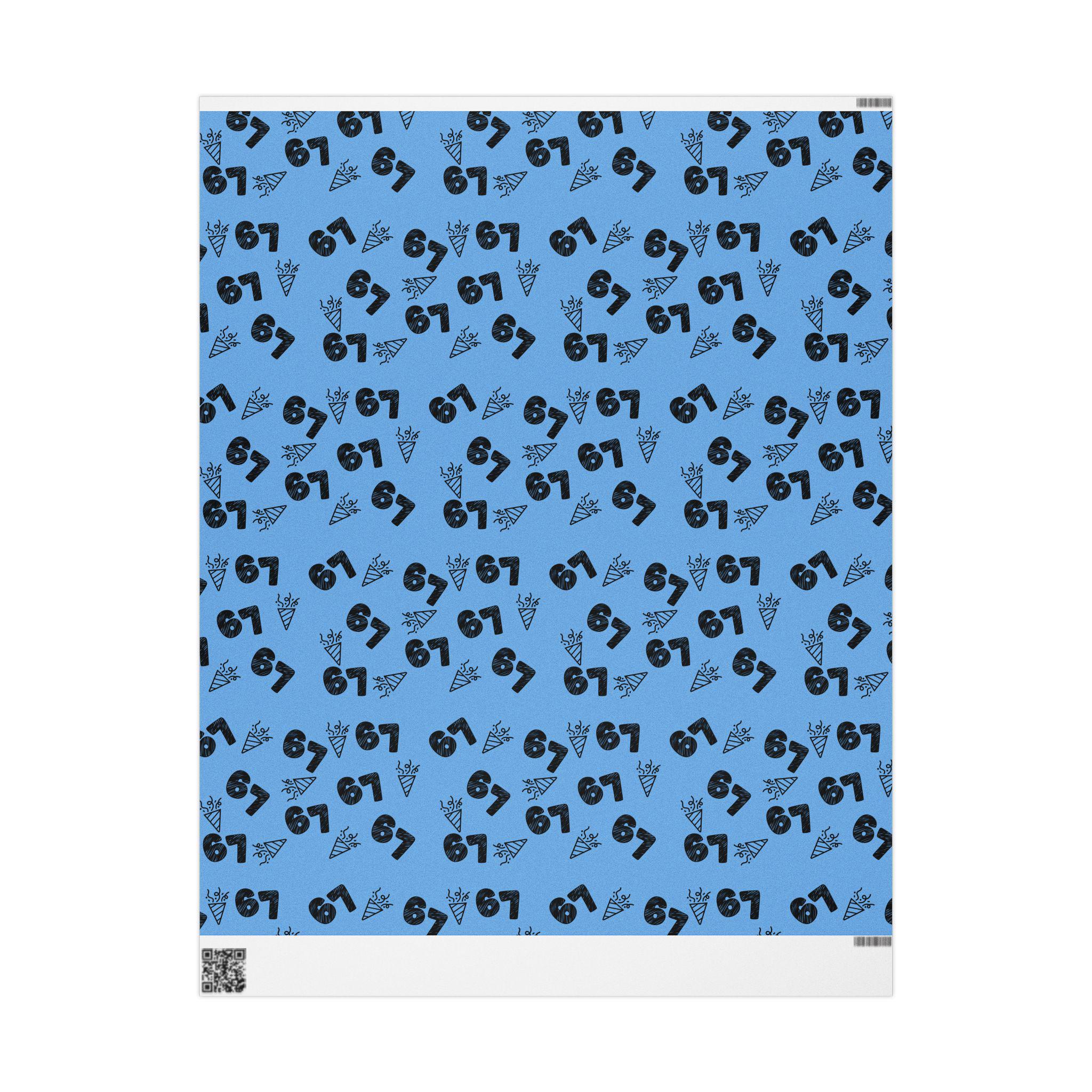 Six Seven 6 7 Meme Wrapping Paper | Funny Kids Birthday Gift Wrap ...