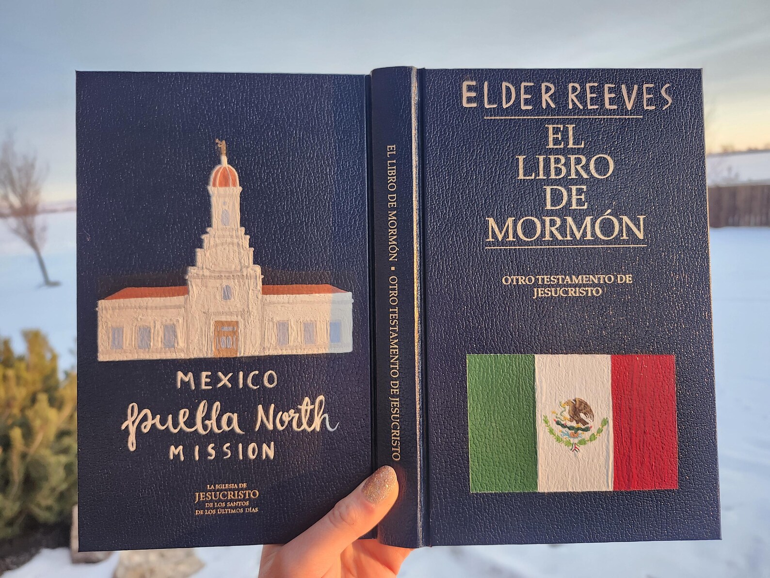 MISSION Flag & Temple-lds Hand-painted Book of Mormon-includes Temple ...
