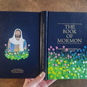 Jesus or LDS Temple Hand-painted Book of Mormon. Choose an LDS Temple ...