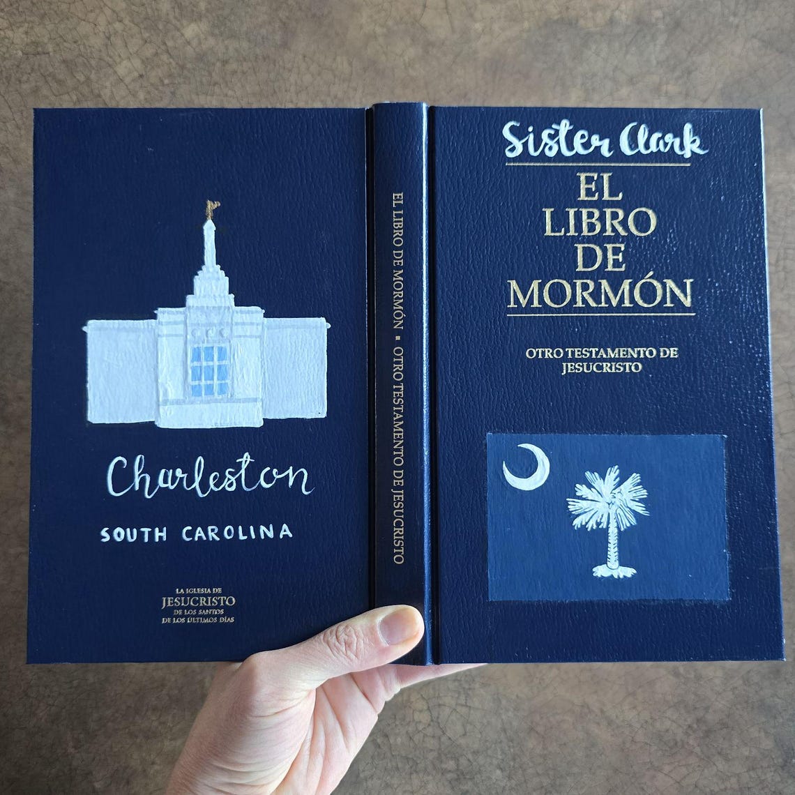 MISSION Flag & Temple-lds Hand-painted Book of Mormon-includes Temple ...