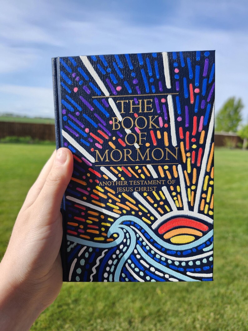 COMPLETELY CUSTOMIZED LDS Hand-painted Book of Mormon. Own a One-of-a ...