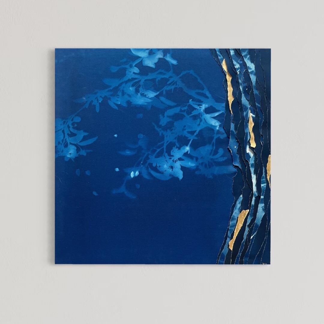 Cyanotype Painting, Original Wall Art, Handmade, Tree Branches, Nature ...