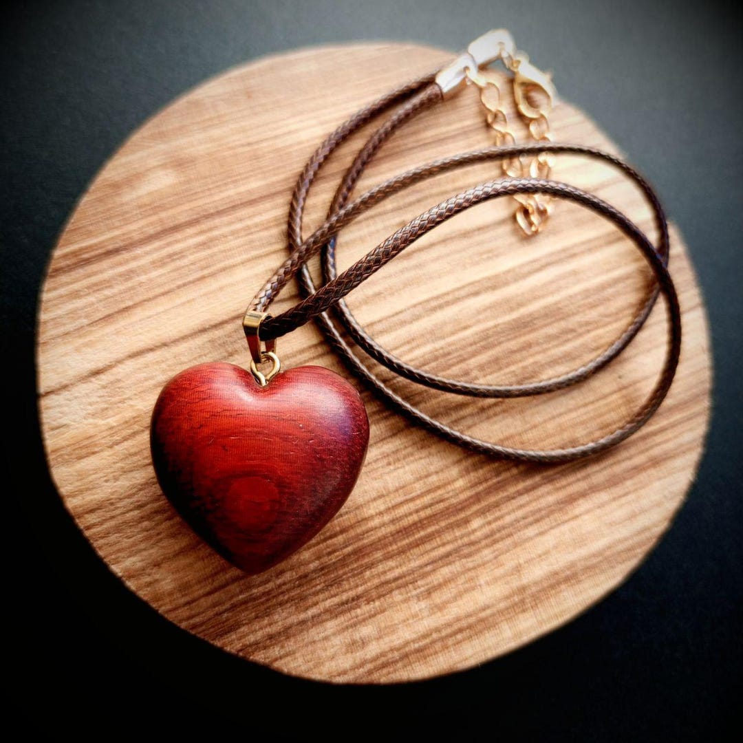 NATURAL Wood Pendant, Handmade Wooden Pendant, SANDALWOOD Pendant ...