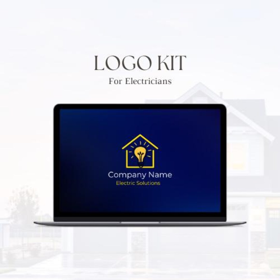 Electrician Logo Kit – Editable Canva Template for Trade Business ...