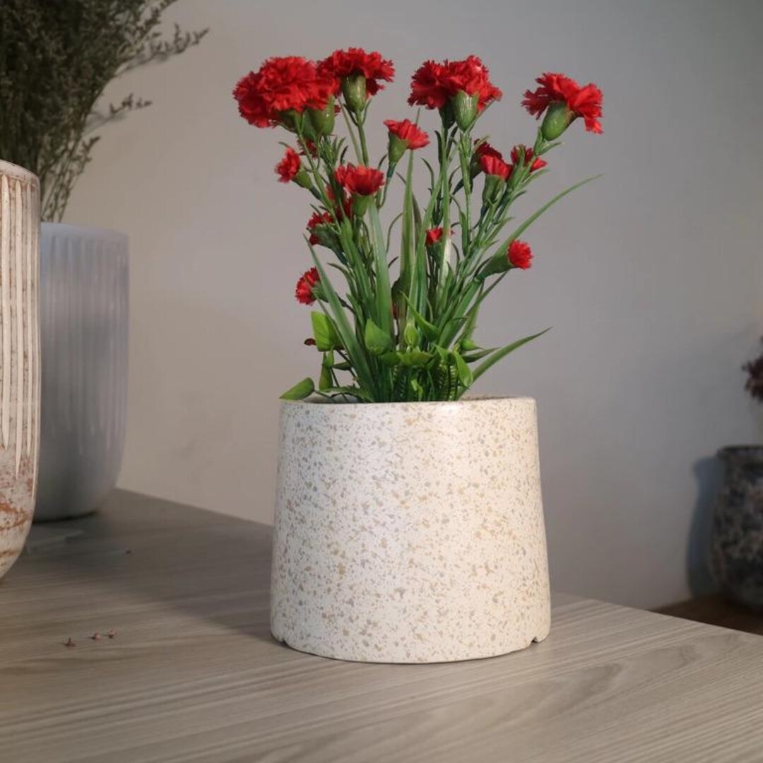 Premium Terracotta Cone Planter – 14cm Handmade Clay Pot With Drainage ...