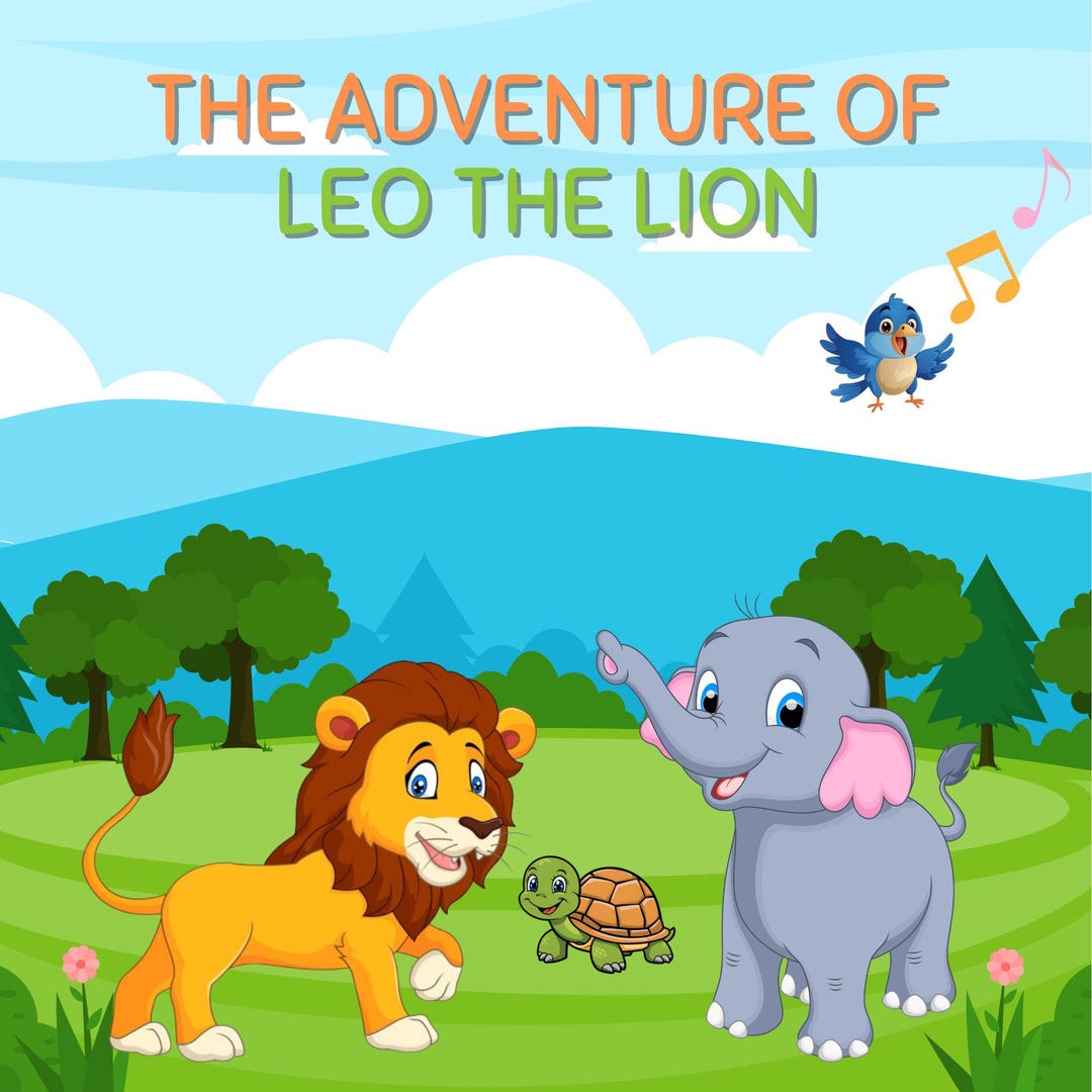 Children Story Book - Leo the Lion - Etsy