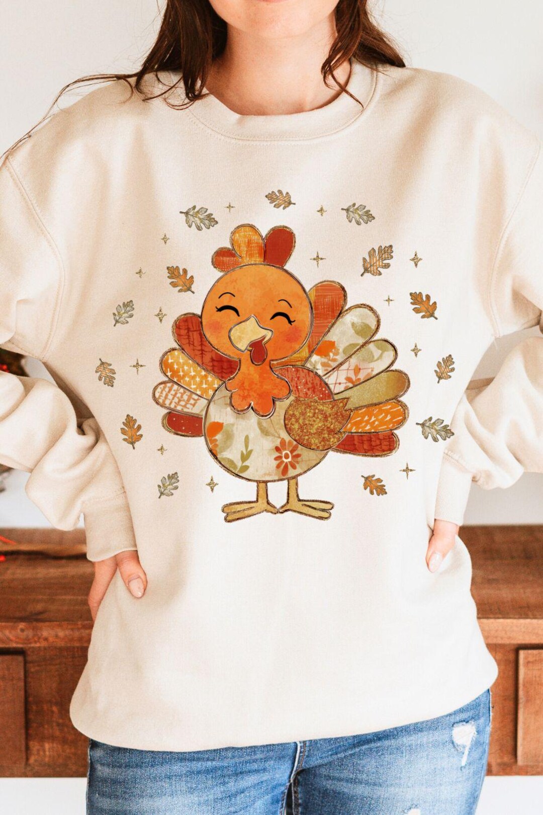 Girly Thanksgiving Turkey PNG | Floral Fall Patchwork Coquette Turkey ...