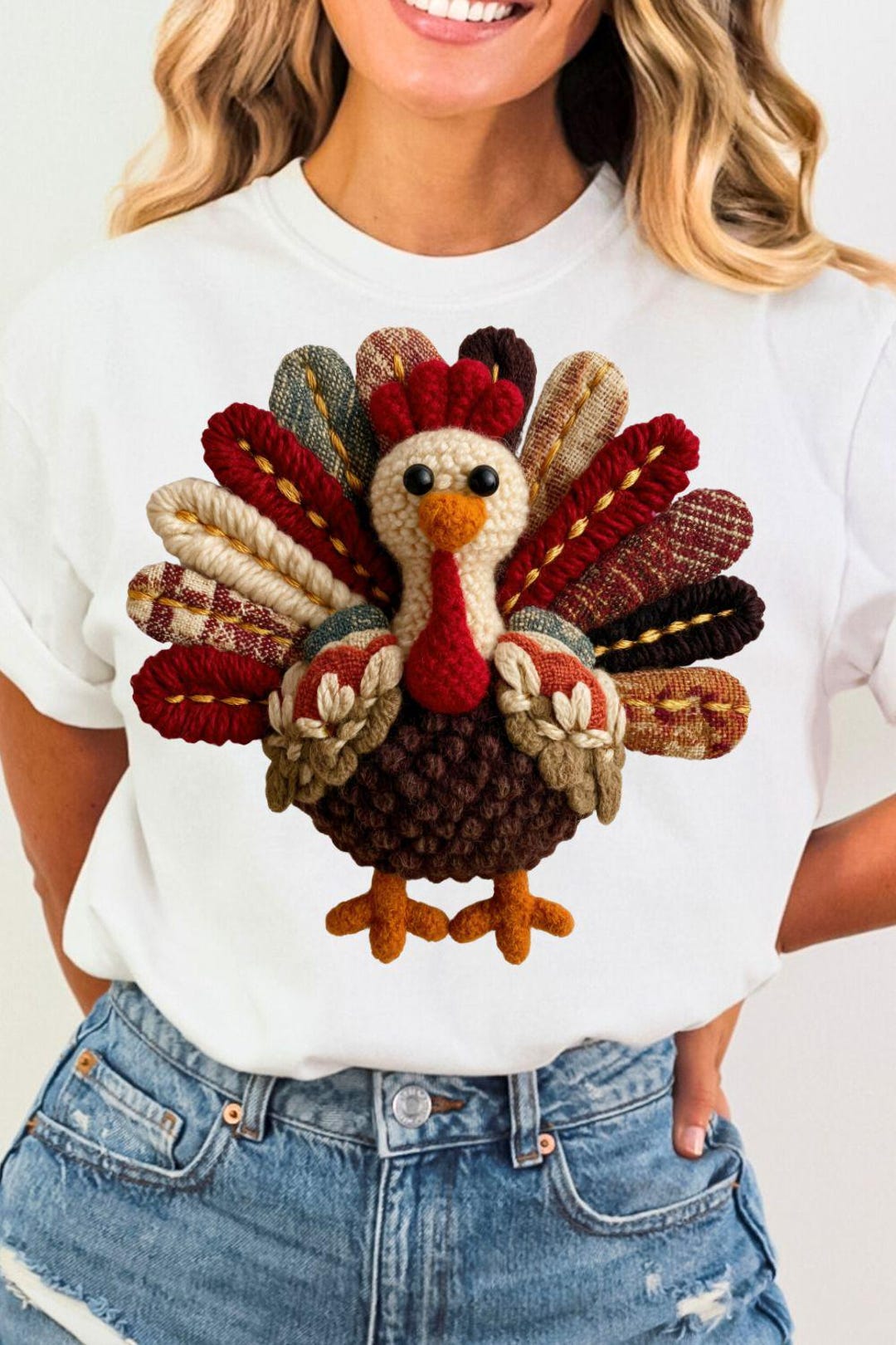 Patchwork Turkey PNG | Quilt Turkey PNG | Rustic Thanksgiving Shirt ...
