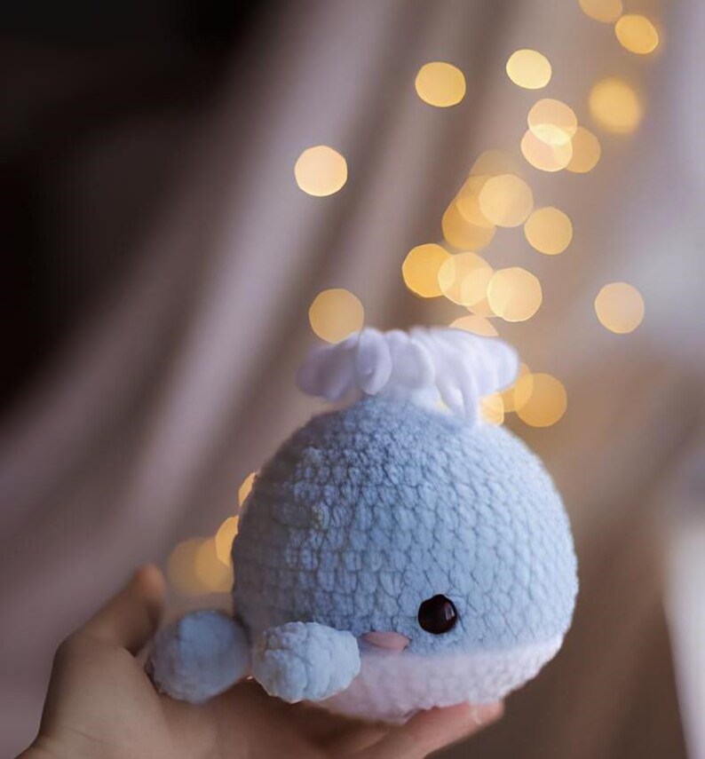 Whale Crochet Pattern PDF – Easy Amigurumi Sea Animal Plush Toy ...