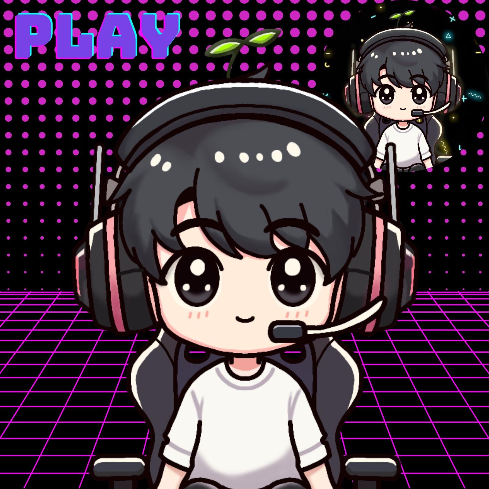 CUTE Chibi Boy Twitch, Discord, Profile, Icon Cute Anime Style Avatar ...