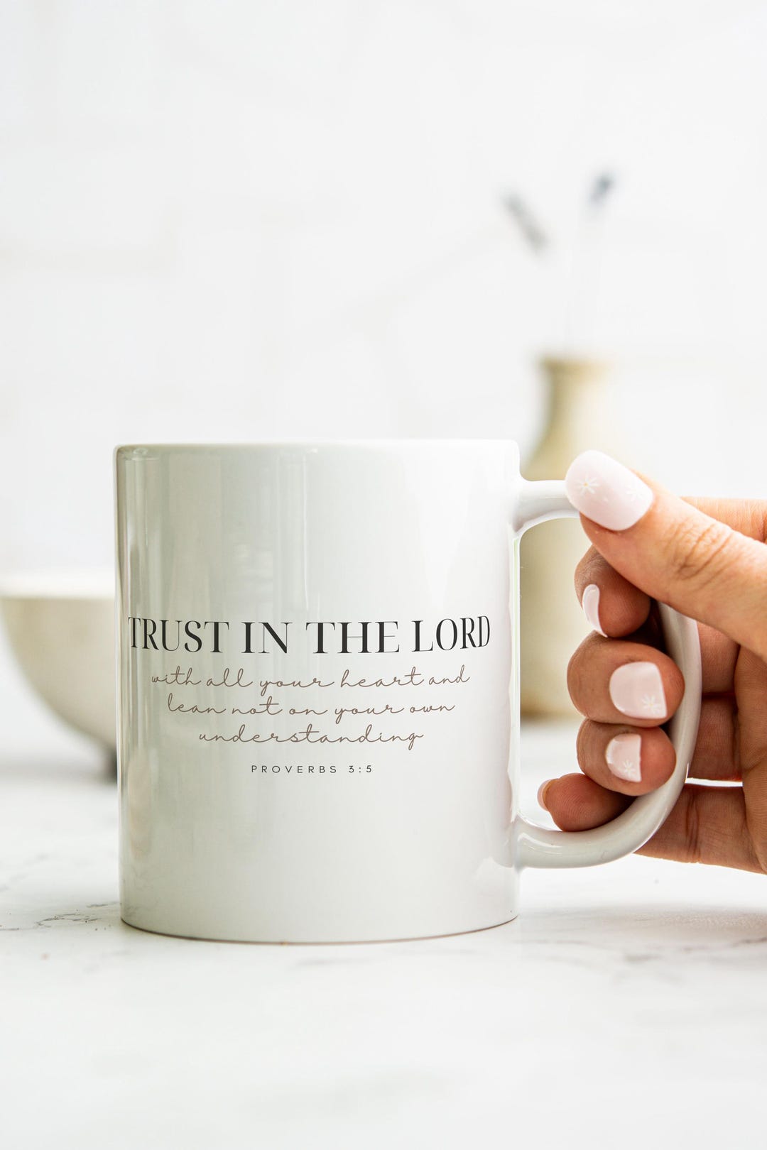 Proverbs 3:5, Bible Verse Mugs, Inspirational Mugs, Christian Coffee ...