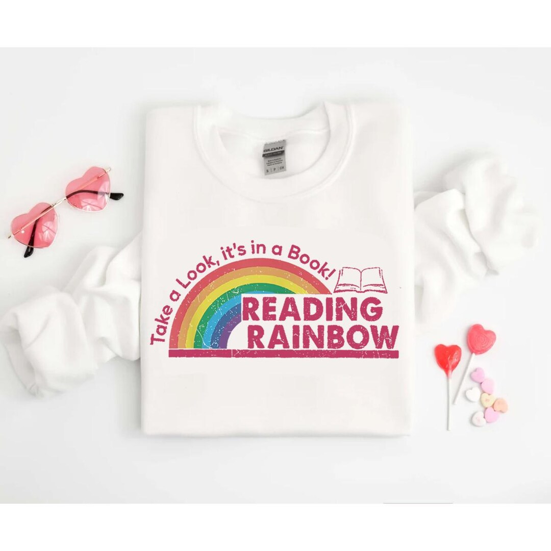 Reading Rainbow Png, Retro Librarian Png, Teacher Appreciation Png ...